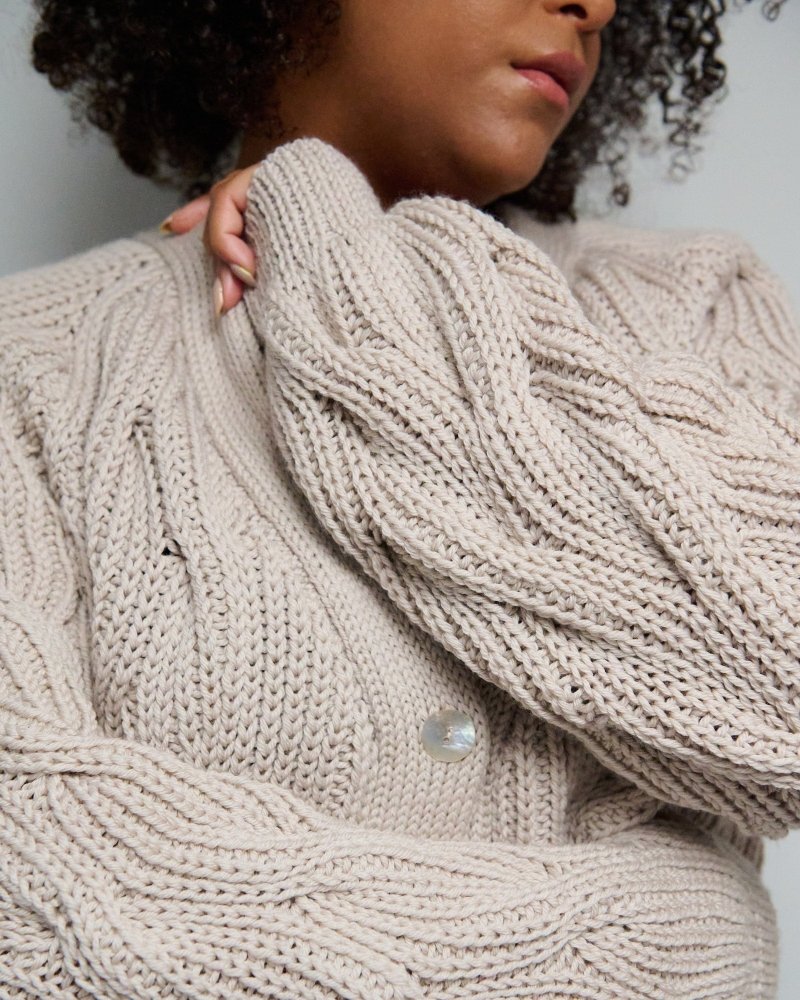Nemunas: Silver Grey Merino Wool Cardigan – The Knotty Ones